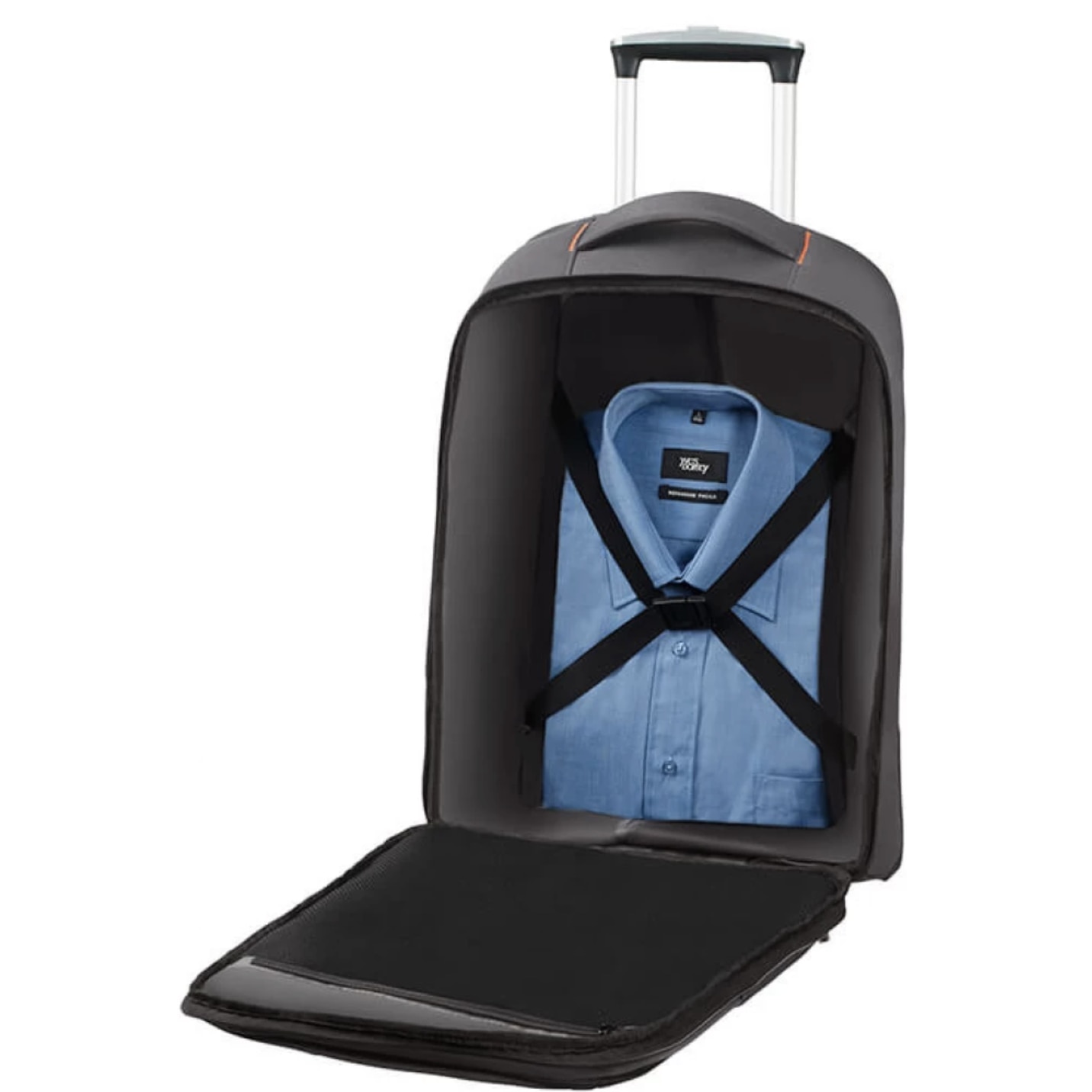 Troler tip Rucsac cu roti brand American Tourister At Work, 35L, Grey ...