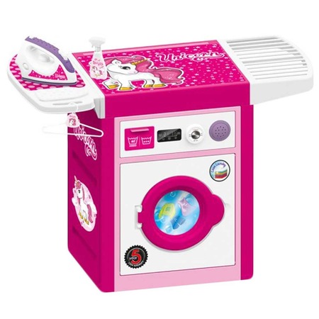 Masina de spalat, Roz-Unicorn, cu sunete asemanatoare unei masini reale ...
