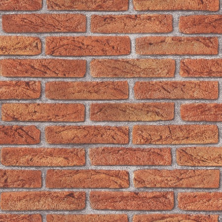 Tapet hartie, model tip piatra/caramida, portocaliu, rola 10 x 0.53 m ...