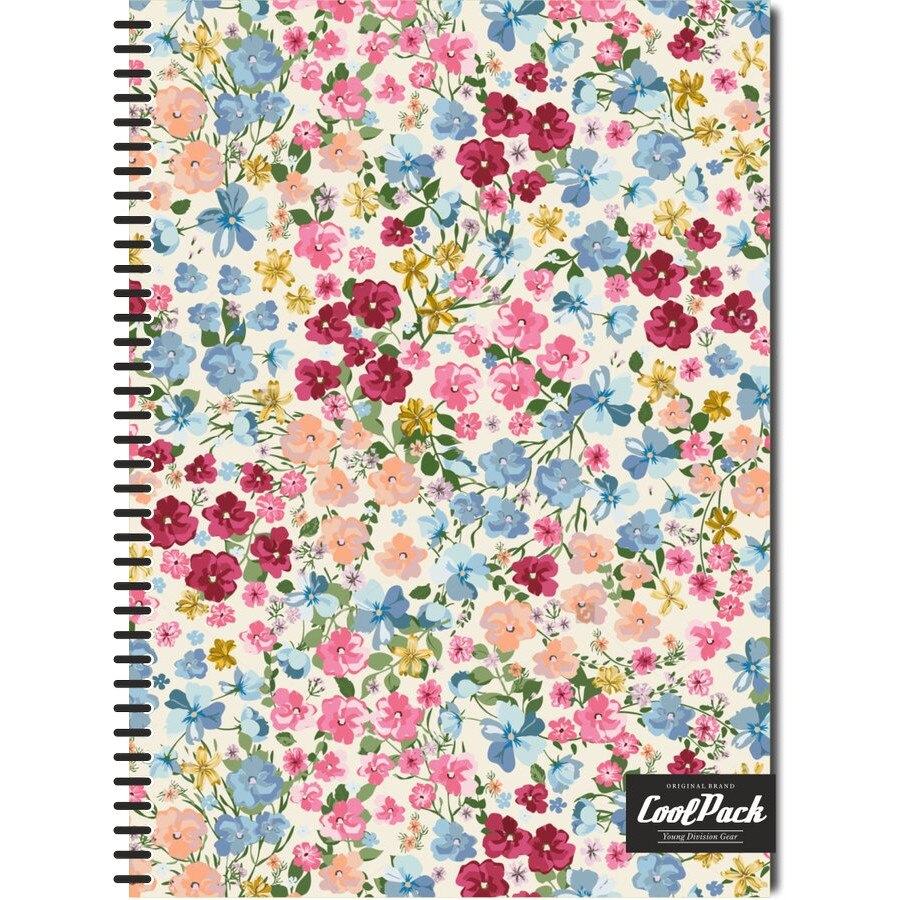 Тетрадка CoolPack Forget Me Not, Със спирала, Формат A4, Многоцветна ...