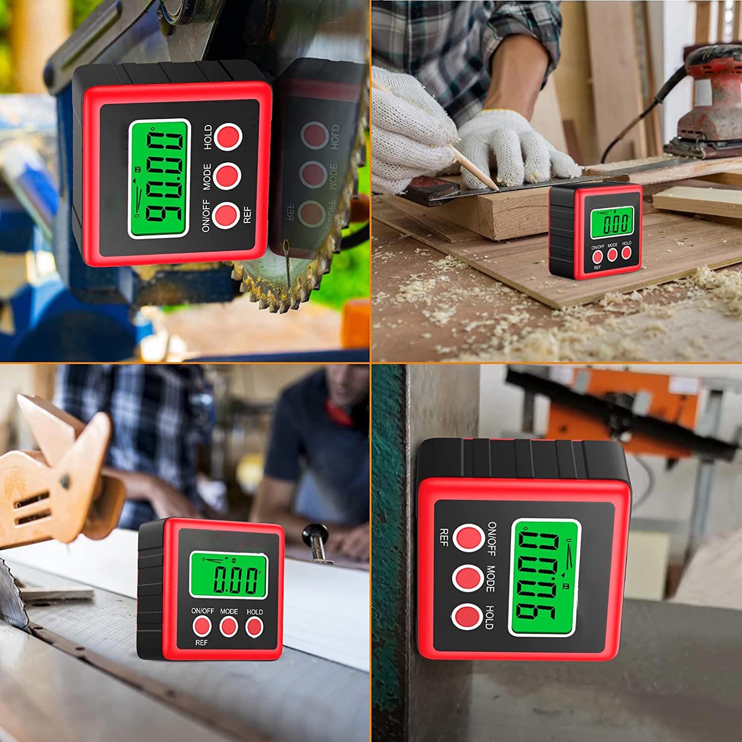 Nivela digitala, Vaxiuja, LCD, Baza magnetica, IP54, Rosu - eMAG.ro
