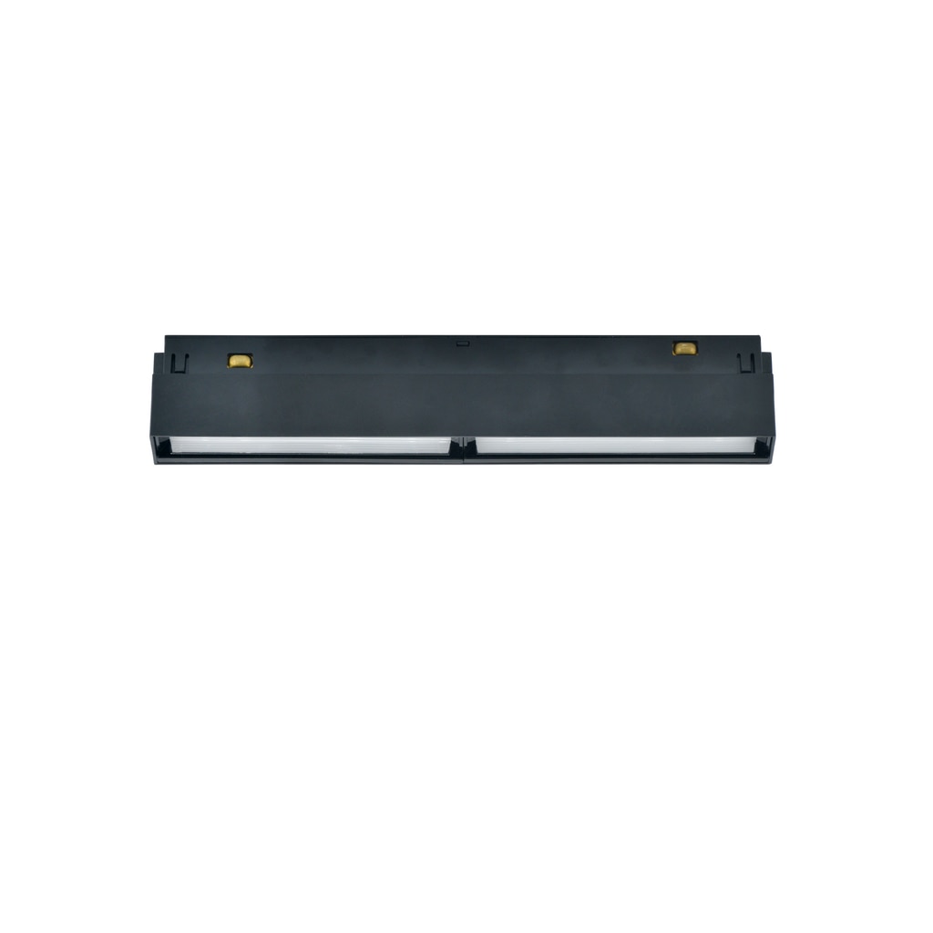 Banda LED Dubla Sina Magnetica, Lumina Neutra, Incastrata, 12W, Negru ...
