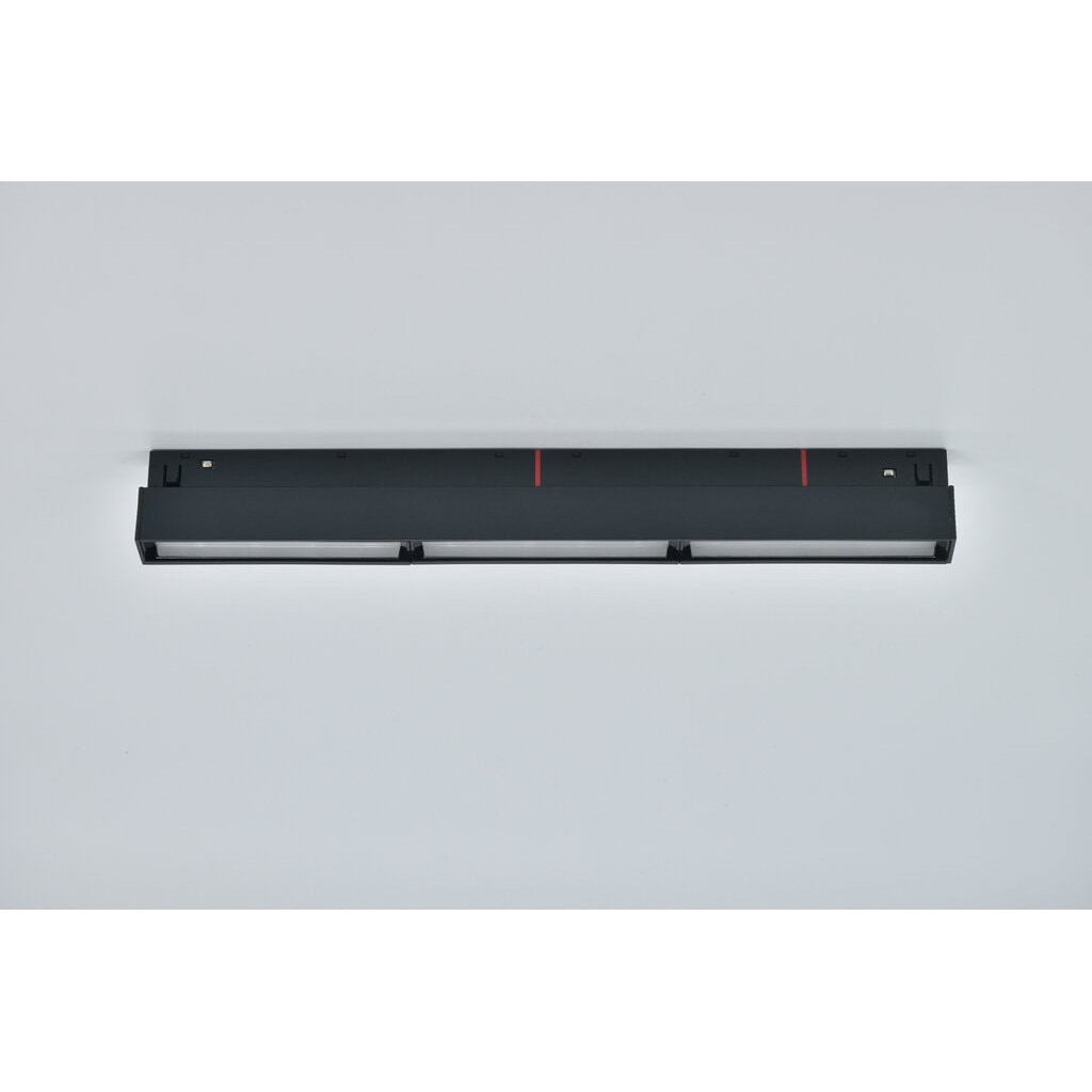 Banda LED Tripla Sina Magnetica, Lumina Neutra, Incastrata, 18W, Negru ...