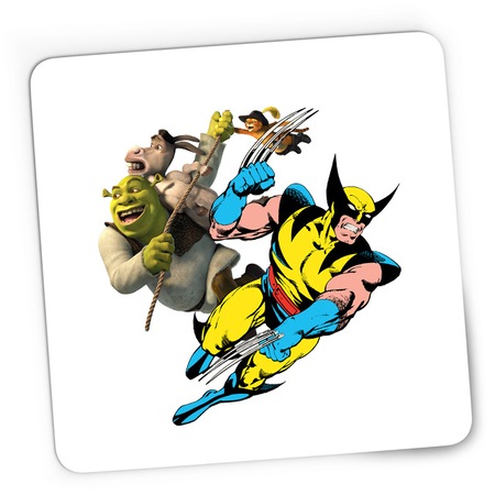 Gaming Egérpad Wolverine Shrek Rope Marvel DC, 21x19 cm - eMAG.hu