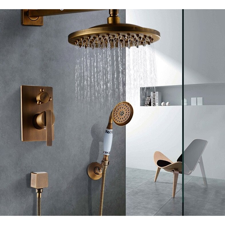 Set dus incastrat Bronz Antic cu palarie si dus de mana, Antique - eMAG.ro