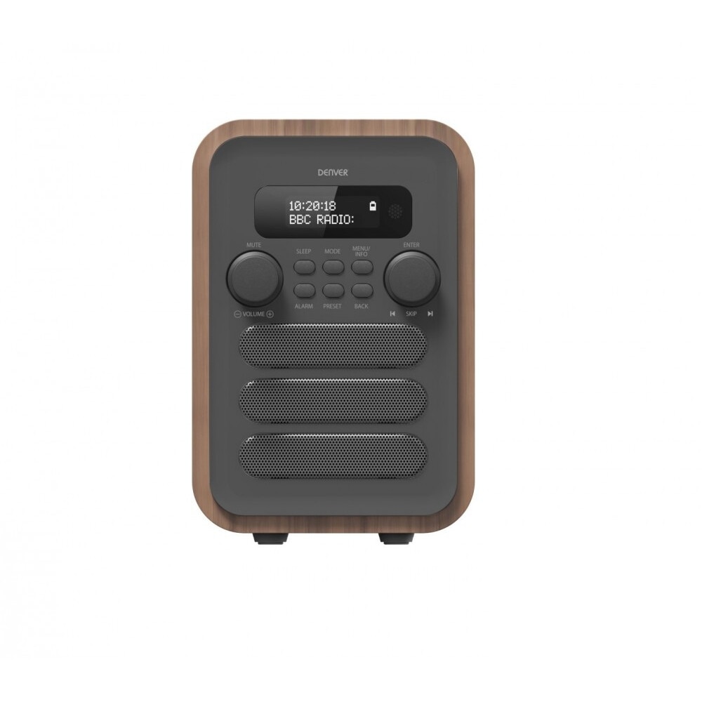 Radio DAB FM in carcasa din lemn cu functie Bluetooth si telecomanda ...