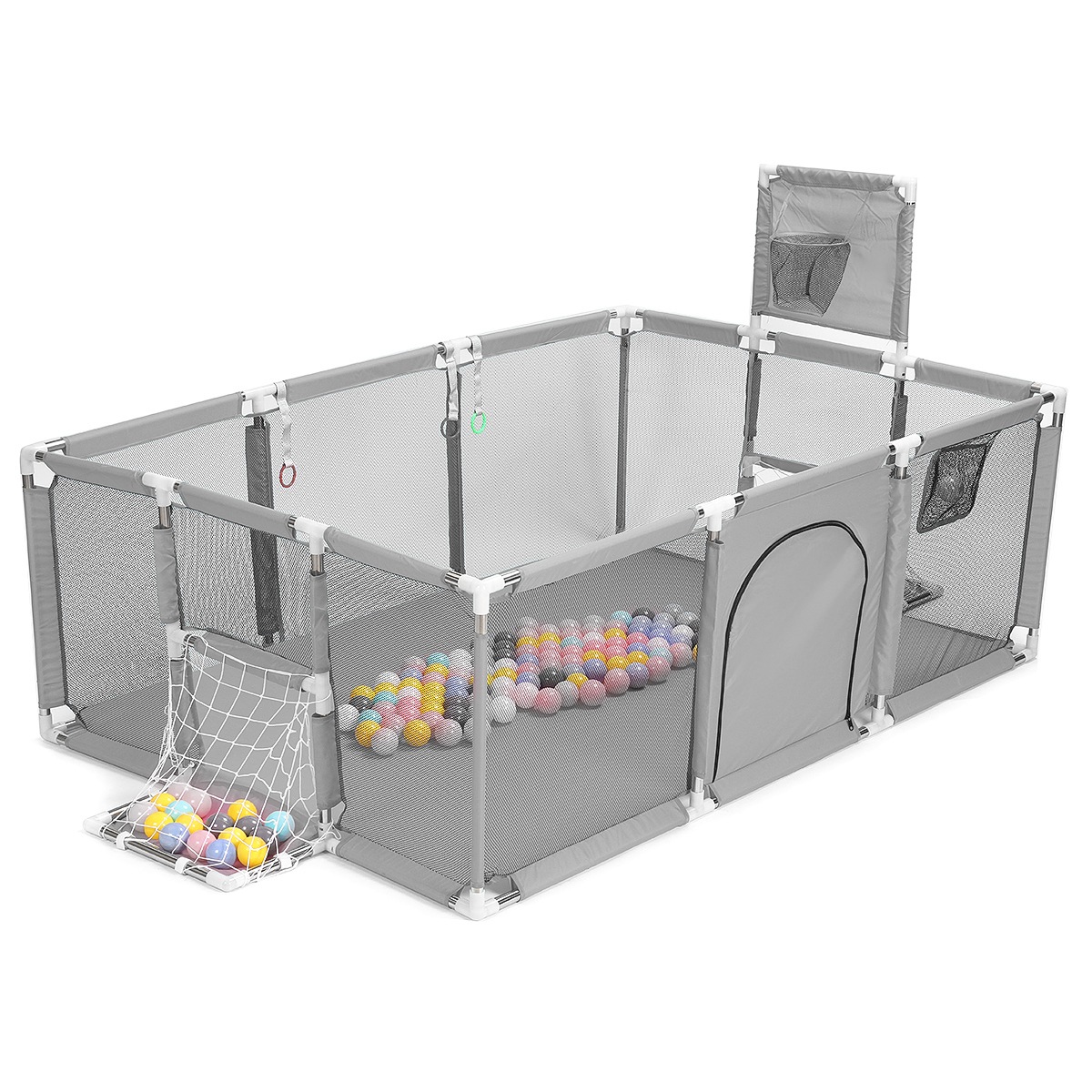 Tarc de joaca pentru copii, bioby, cu cos, 190x129x66cm, pentru ...