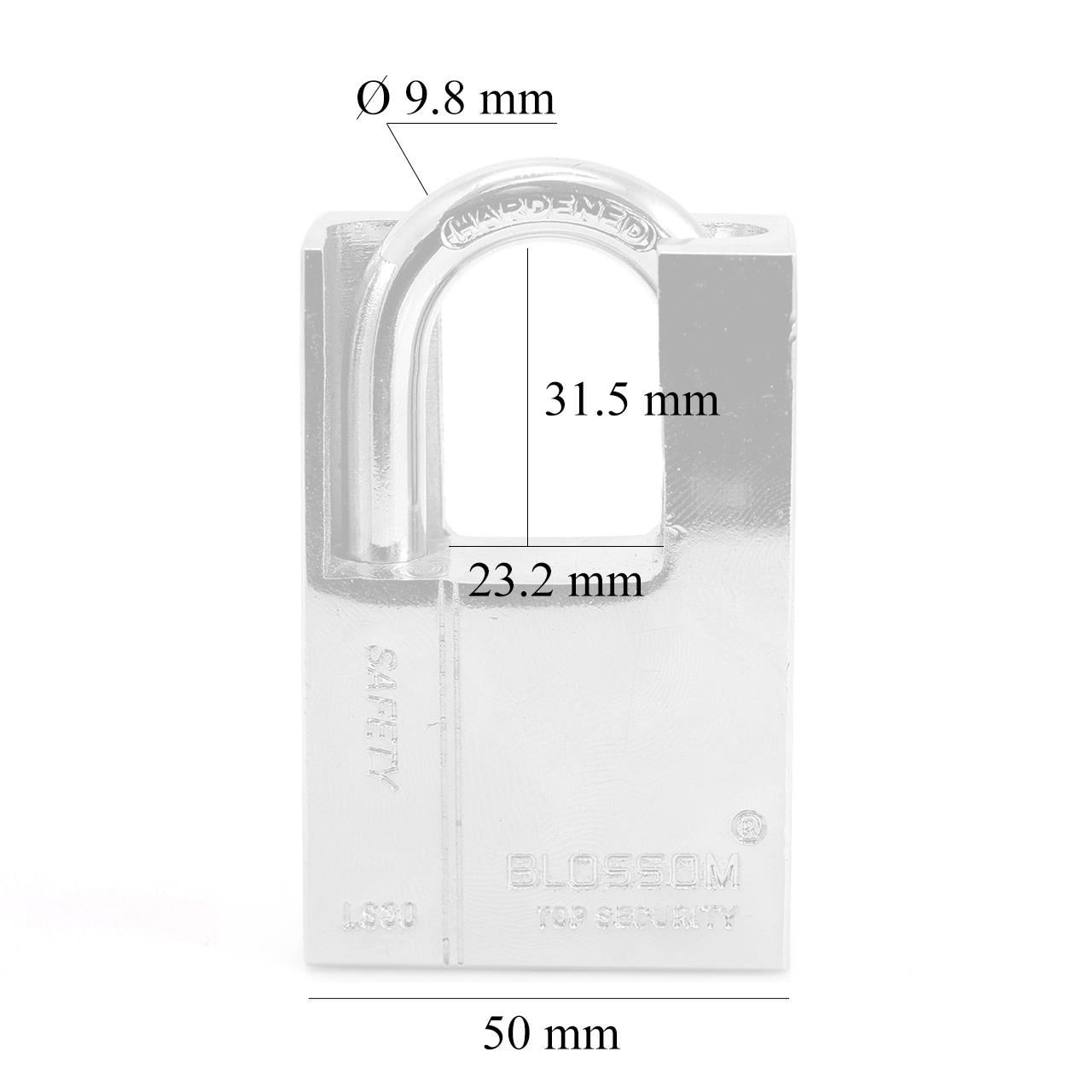 Lacat Profesional 50 mm, 4 chei, BLOSSOM - eMAG.ro