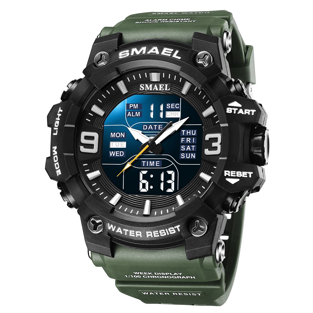 Ceas de mana barbatesc Smael Sport Casual Stil Army Militar Quartz ...