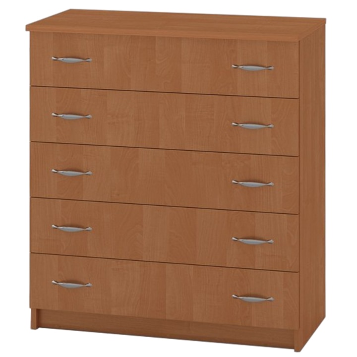 Comoda 5 Sertare, 72x40x90cm, cires - eMAG.ro
