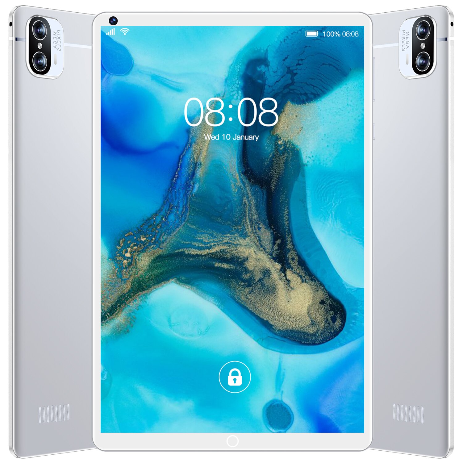 Tableta Tab X5, Octa-Core, 8.1", 6GB RAM, 128GB, 4G, WiFi, Argintiu ...