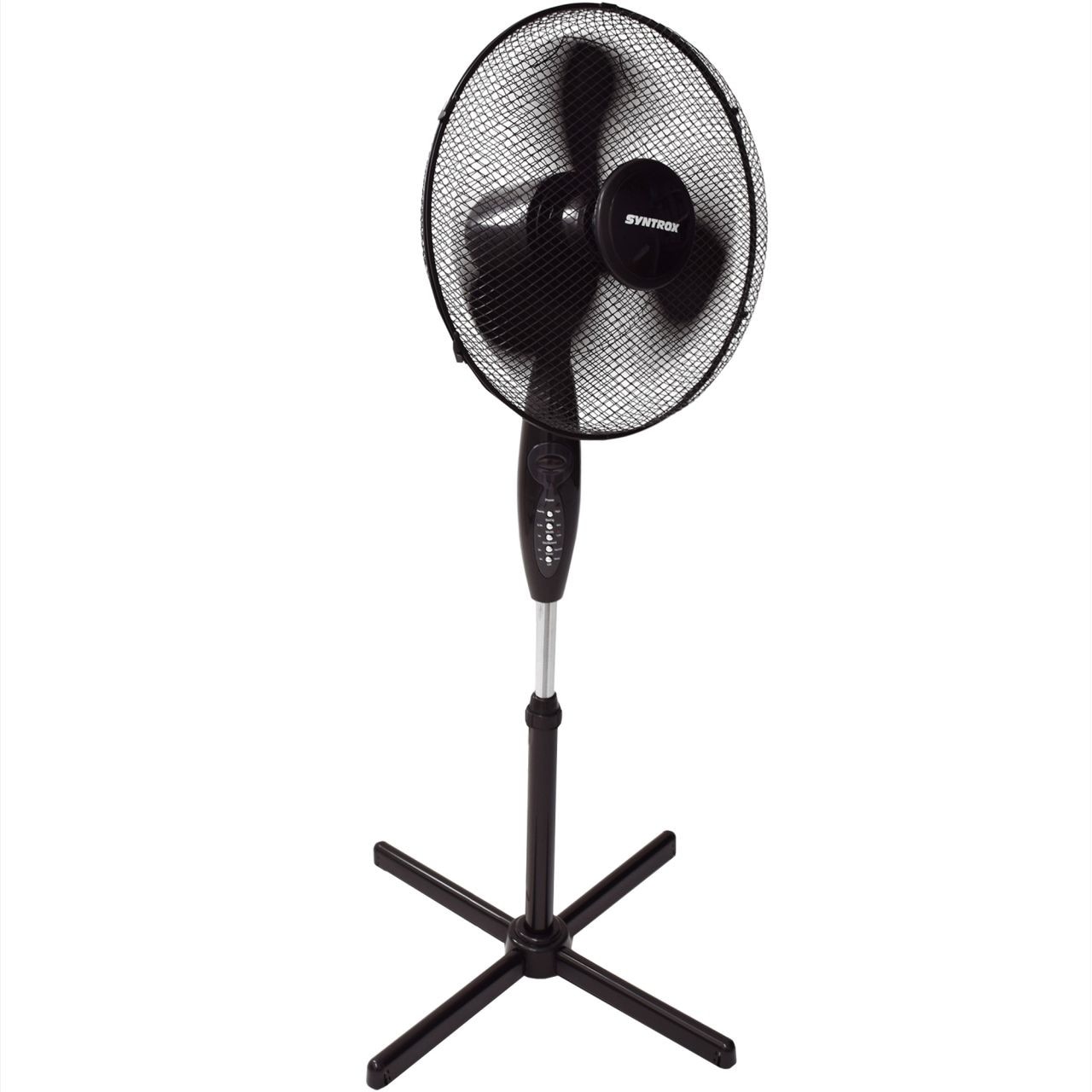 Ventilator cu telecomanda, Syntrox, 220 V, 50 W, Negru - eMAG.ro