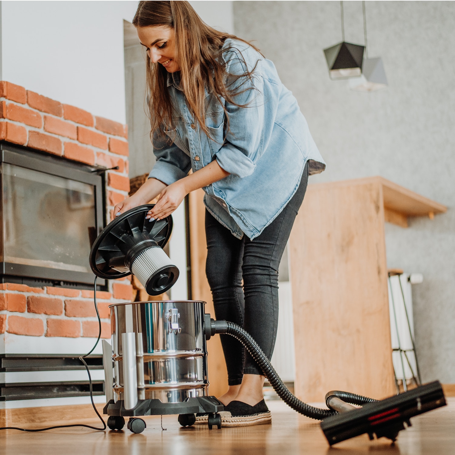 Aspirator multifunctional fara sac, Lehmann Haddo, 2000W, 20l, furtun 1 ...