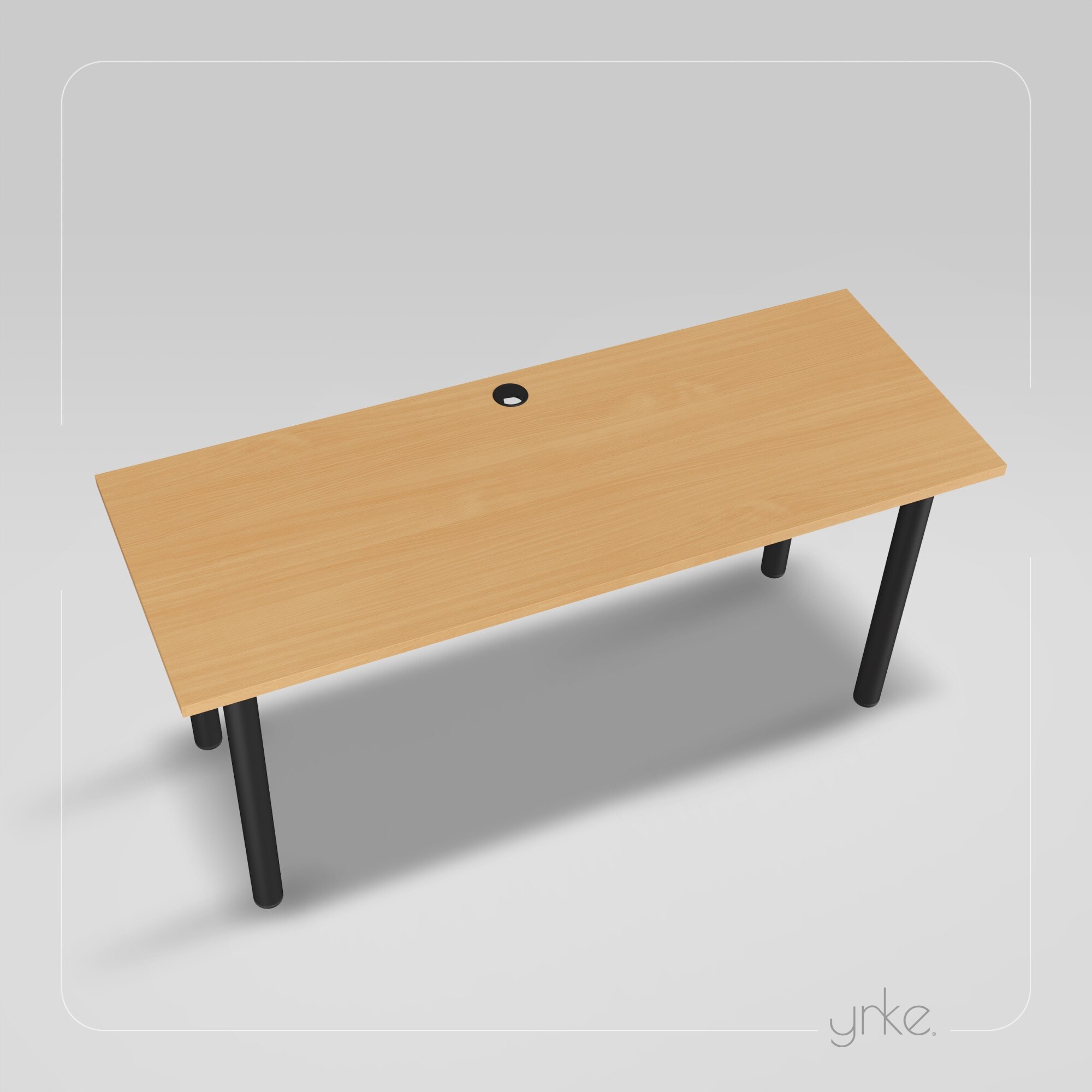 Birou cu inaltime reglabila, PAL, 130x60cm, Fag - eMAG.ro