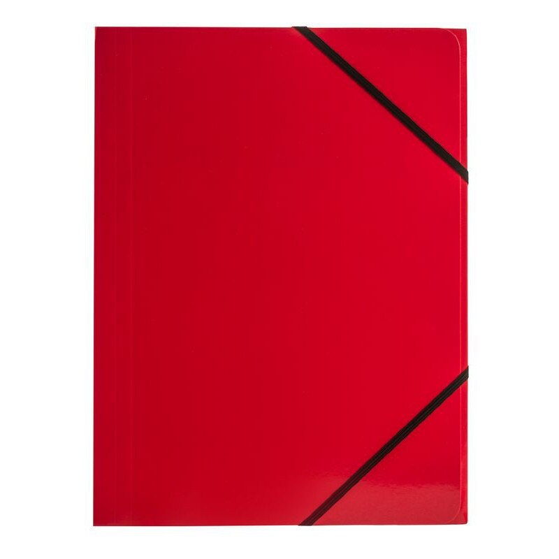 Dosar A4 cu prindere elastica, Tetis, Carton, Rosu - eMAG.ro