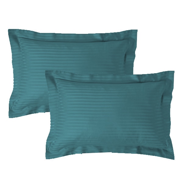 Set 2 fete de perna Damasc policoton dunga 1 cm, 50 x 70 cm, Pucioasa ...