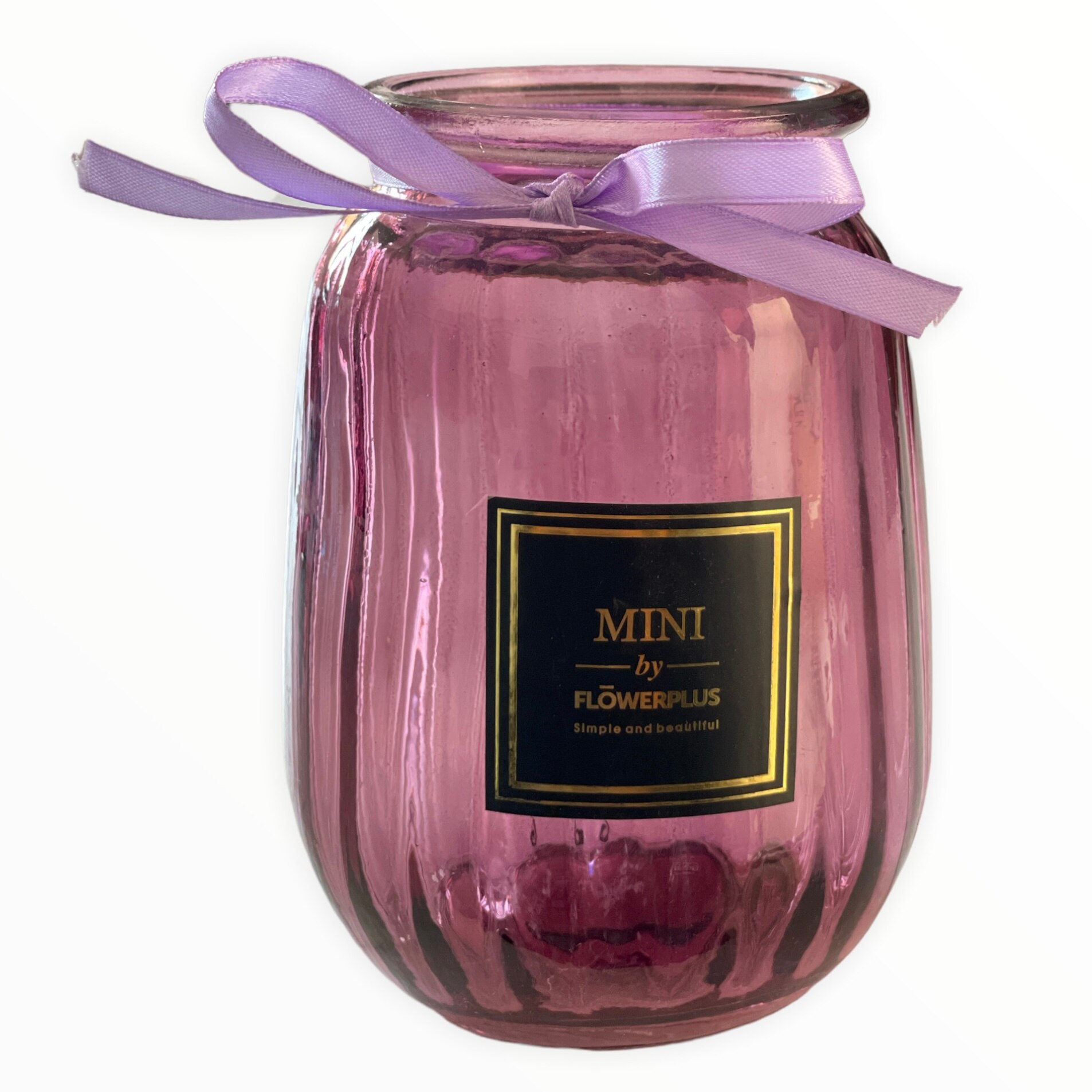 Vaza din sticla, Roz 17x12 cm, 507-9 - eMAG.ro
