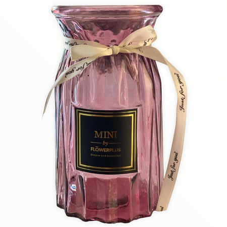 Vaza din sticla, Roz, 18x10 cm, 1024-2 - eMAG.ro