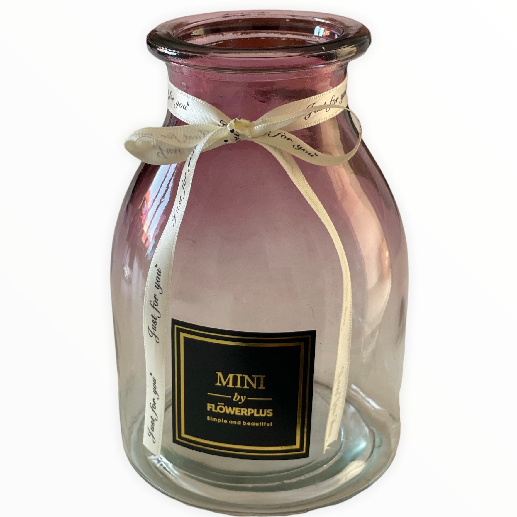 Vaza din sticla, Roz, 18x12 cm, 1024-8 - eMAG.ro