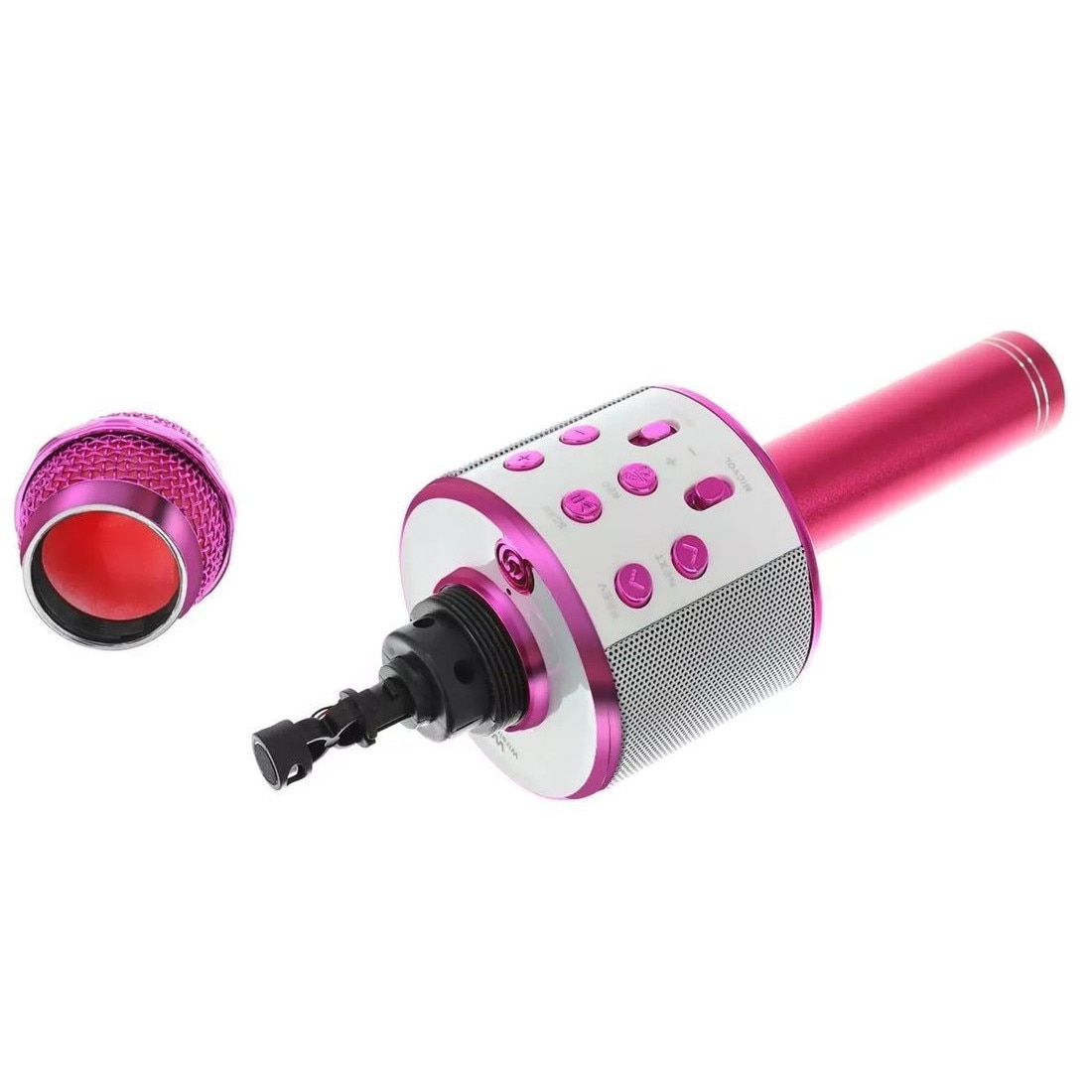 Microfon Karaoke, Nemo, Wireless, Alb/Roz - eMAG.ro