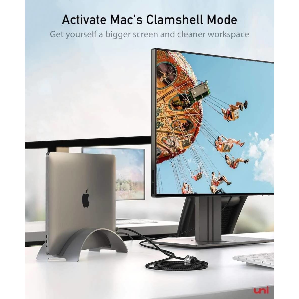 Cablu video, USB-C to HDMI, UNI 4k 60Hz, Compatibilitate universala, 1 ...