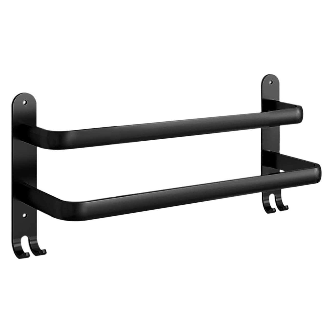 Suport prosoape din aluminiu, 2 straturi cu carlige, Impermeabil, 50 cm ...