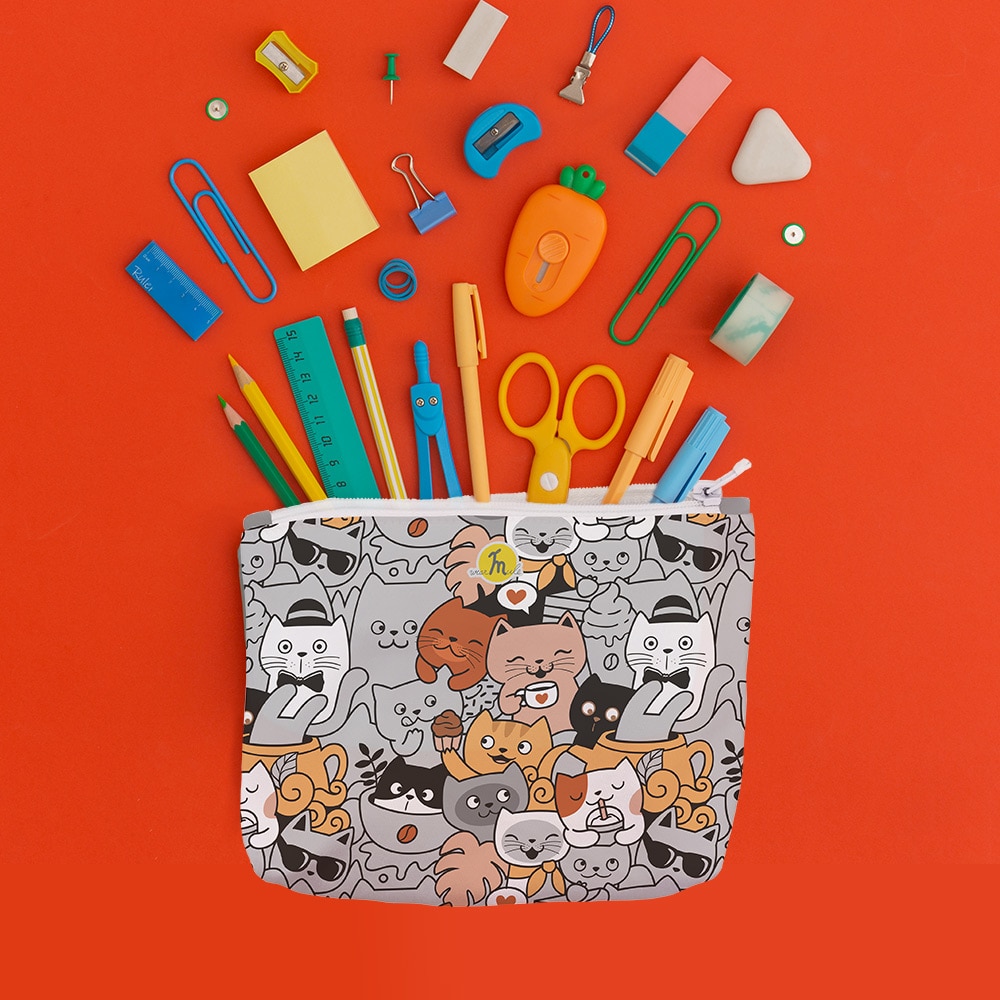 Penar Handmade, Pisici la Cafea si Prajituri, Multicolor, 22x19 cm ...