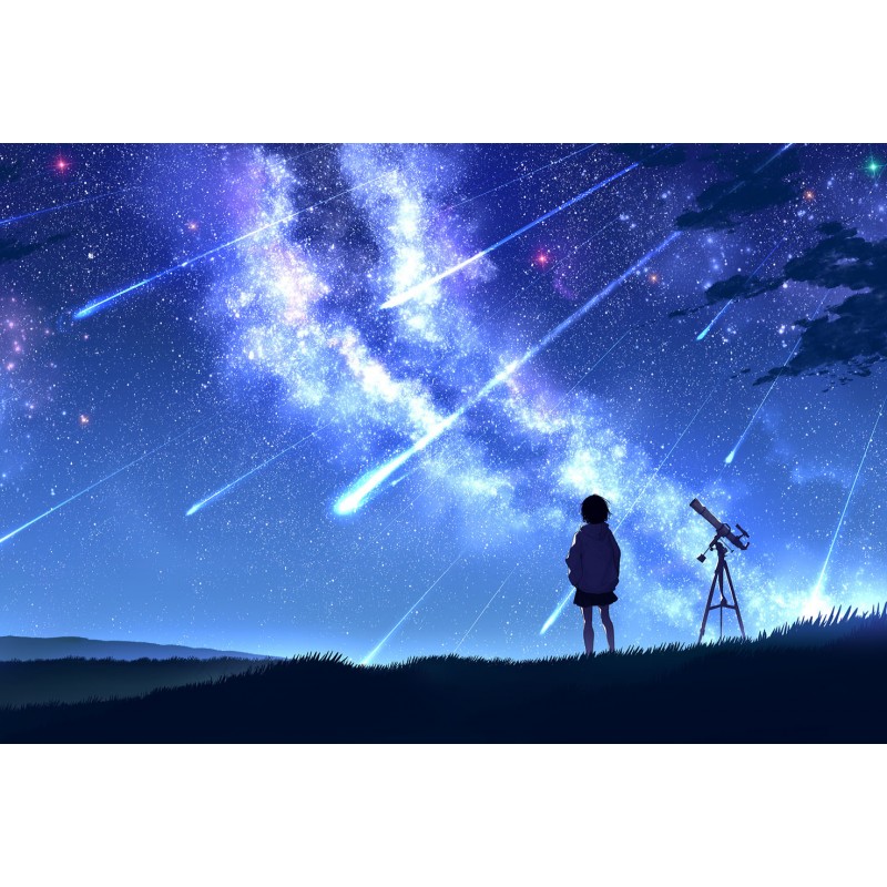 Poster Anime Girl Meteor Streak, 61x90cm, poster1256, Multicolor - eMAG.ro
