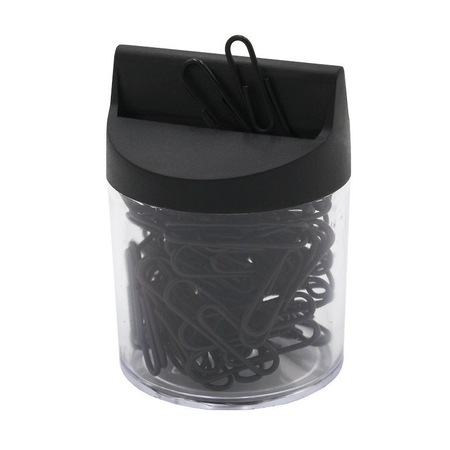 Agrafa de birou rotund, 28mm, 100 bucati, Negru - eMAG.ro