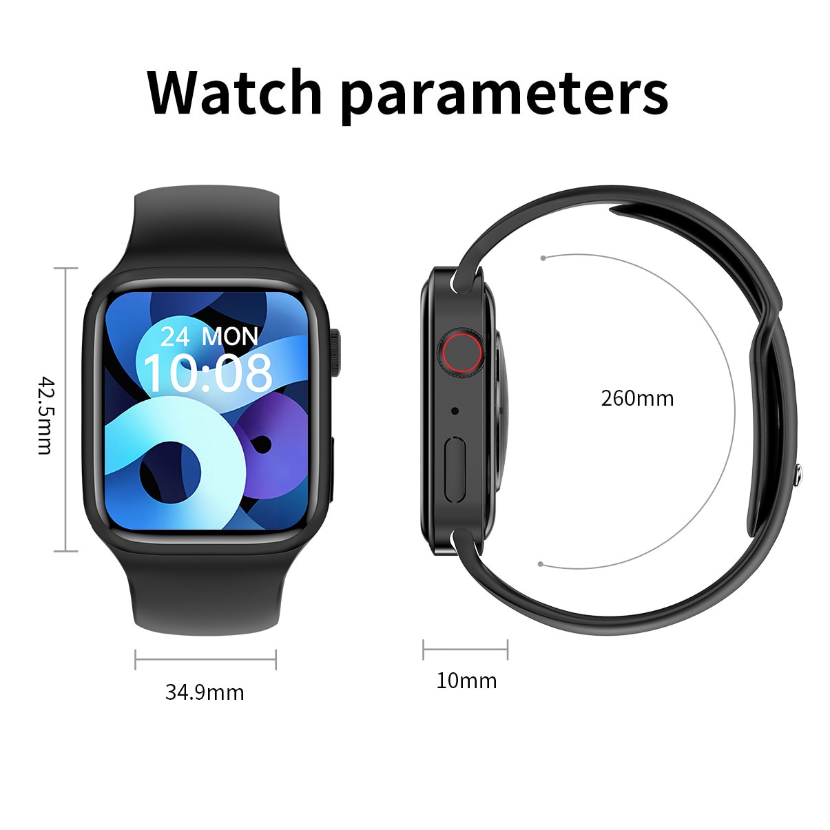 Ceas Smartwatch Yingyun Watch H50, Notificari apeluri/mesaje, player ...