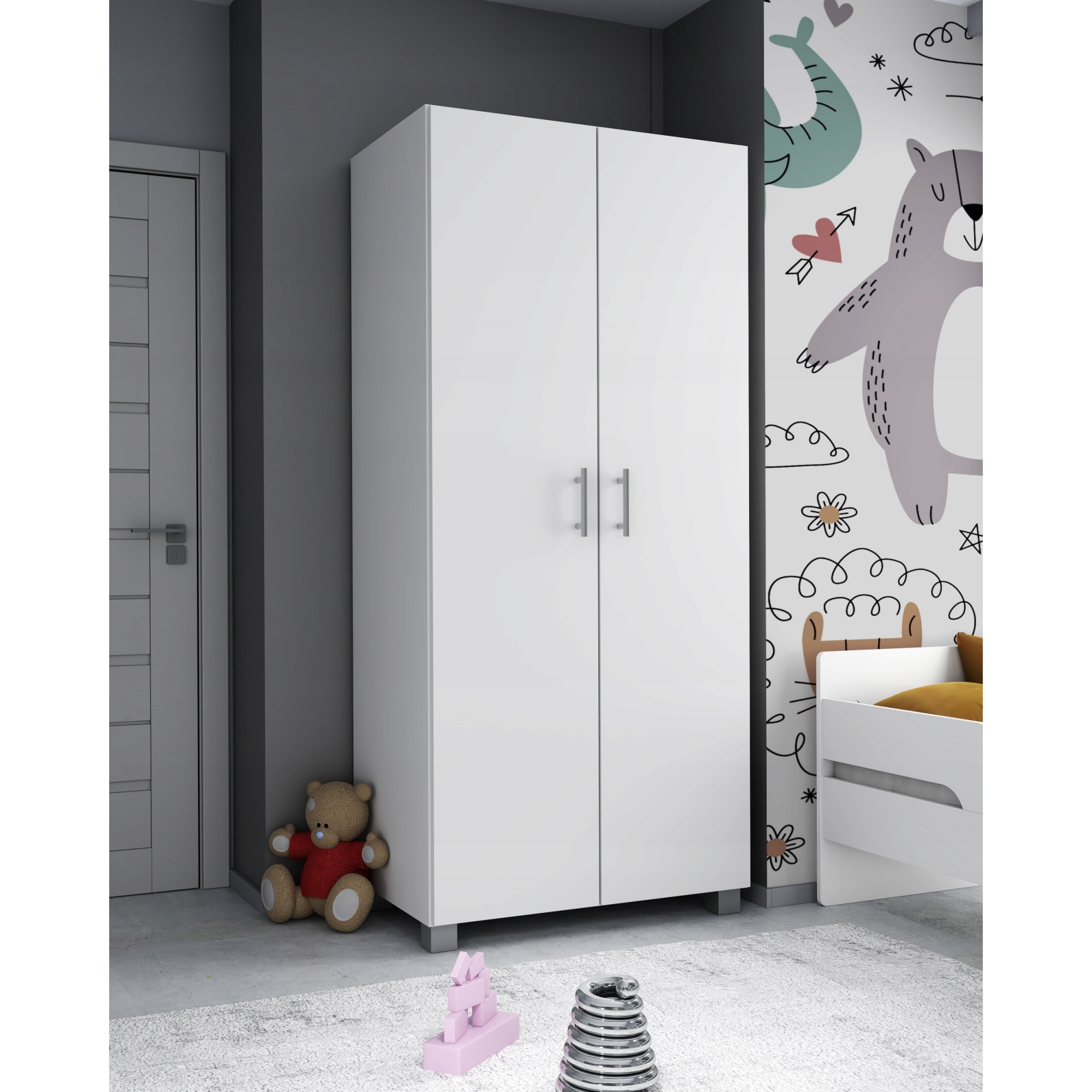 Sifonier, 180 cm, PAL/PVC, Alb - eMAG.ro