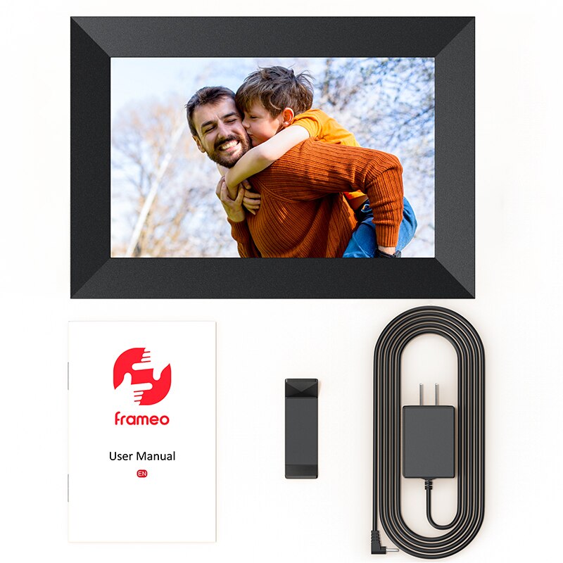Rama foto digitala WIFI Lemnoi®, 10.1 inch, 1280x800 HD IPS, rotire ...