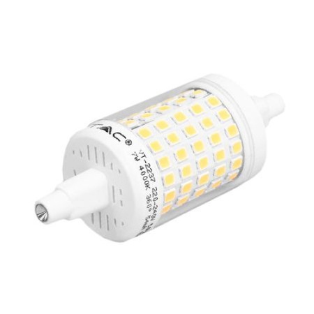 Bec Led R7s 7w 6400k Alb Rece 78mm - eMAG.ro