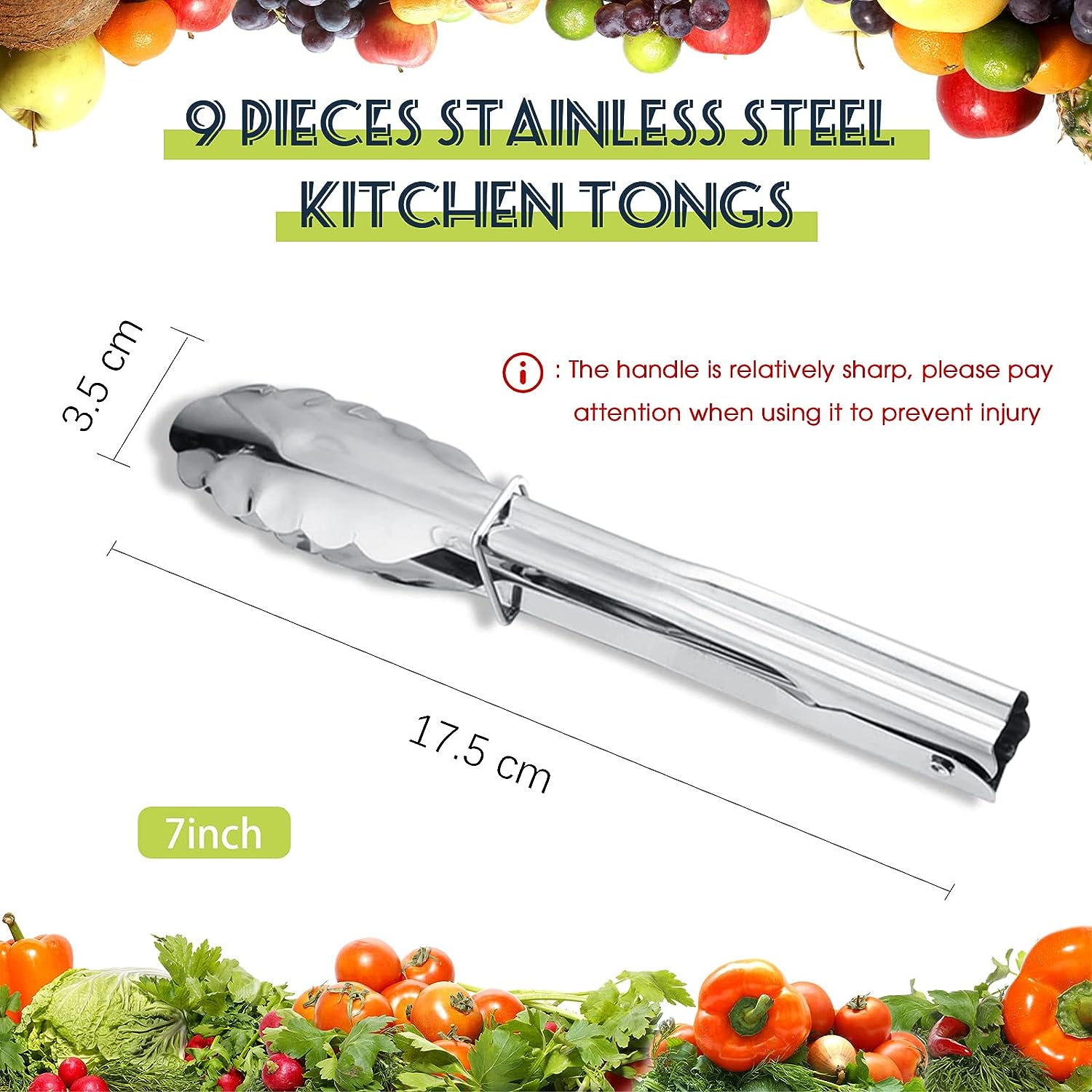 Set 3 clesti din inox, Ronyes, Argintiu - eMAG.ro