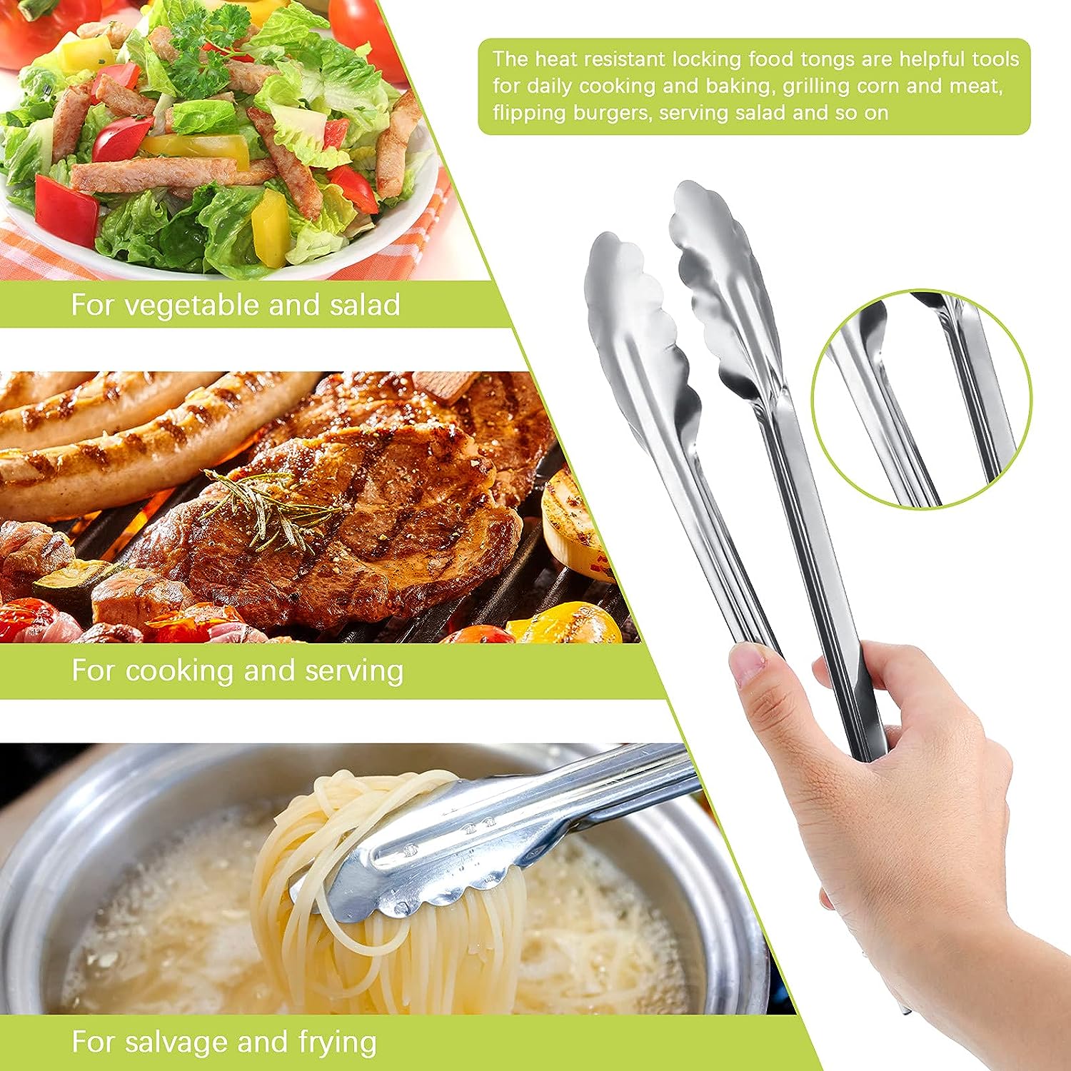 Set 3 clesti din inox, Ronyes, Argintiu - eMAG.ro