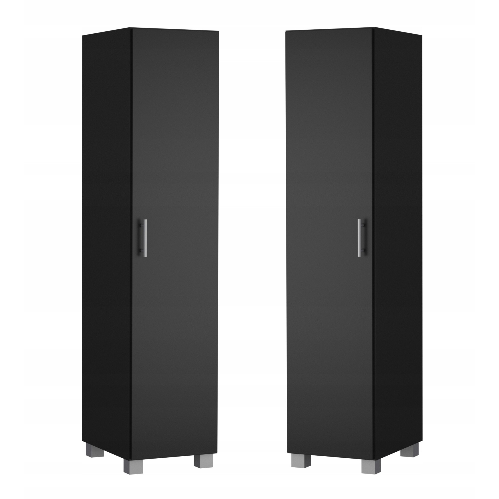 Dulap, 180 cm, PAL/PVC, Negru - eMAG.ro