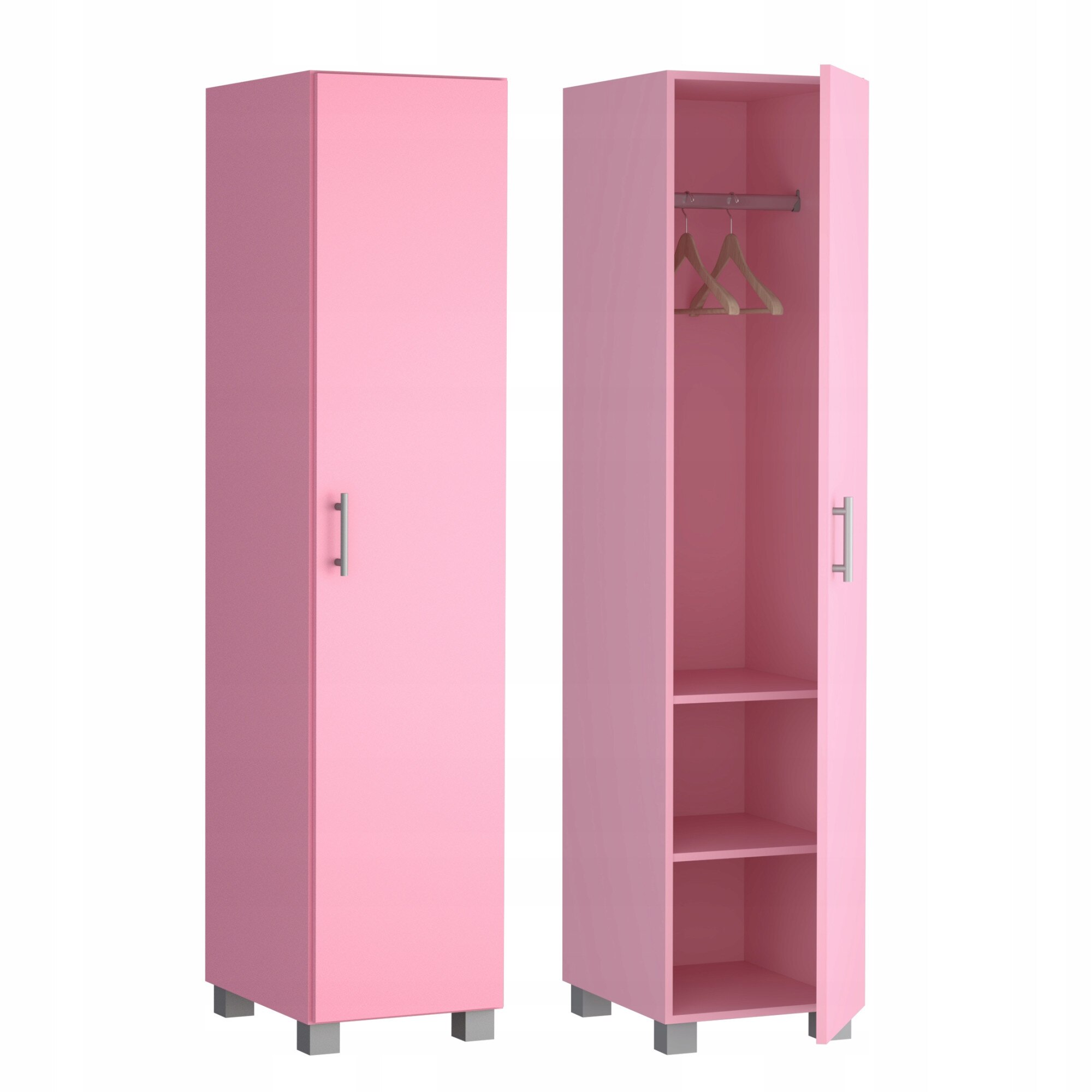 Dulap, 180 cm, PAL/PVC, Roz - eMAG.ro