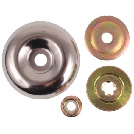 Set piulite pentru montare lama motocoasa/masina de tuns, Otel, M10x1 ...