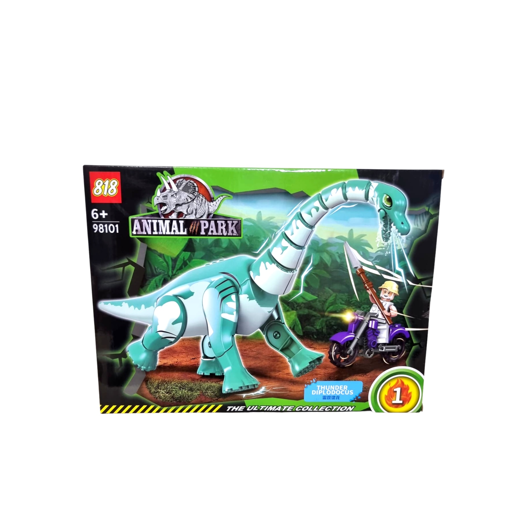 Set constructie, tip LEGO, Animal Park, Dinozauri Thunder Diplodocus ...