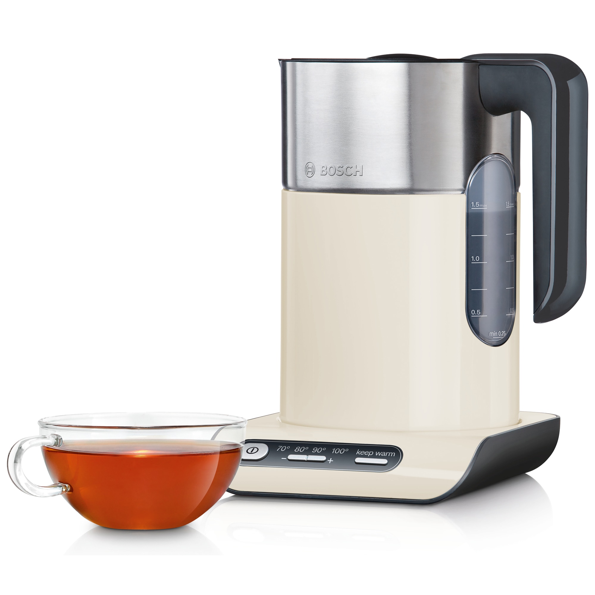 Fierbator apa Bosch TWK8611P, 1.5l, 2400W, Bej - eMAG.ro