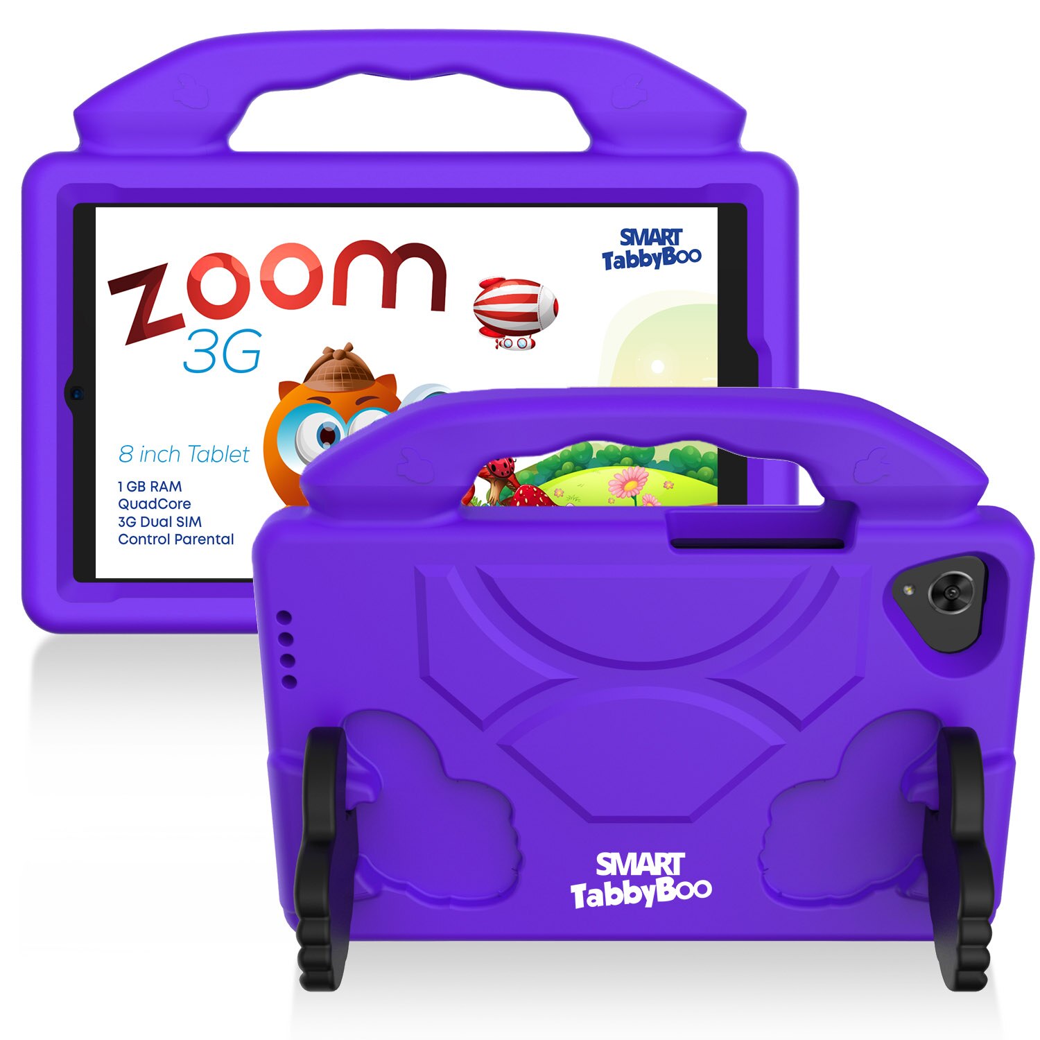 Tableta SMART TabbyBoo Zoom 3G QuadCore dual SIM ecran 8 inch ideala ...