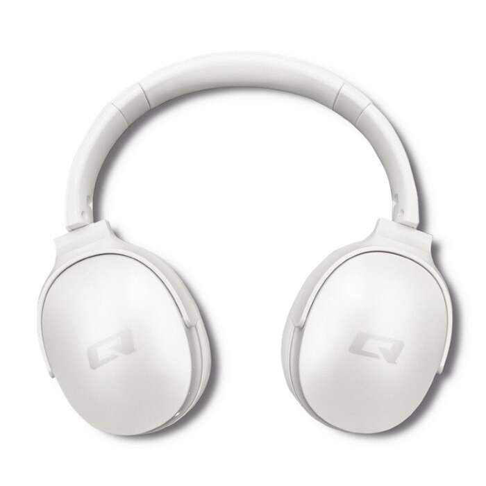 Casti fara fir, Qoltec, microfon, bluetooth, alb - eMAG.ro