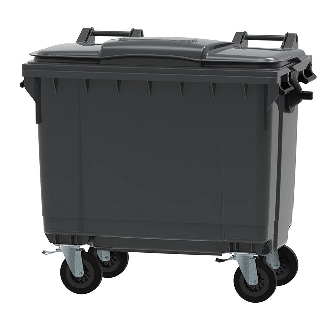 Container Profesional idealStore EcoPub, capac Plat, Roti cu rotire 360 ...