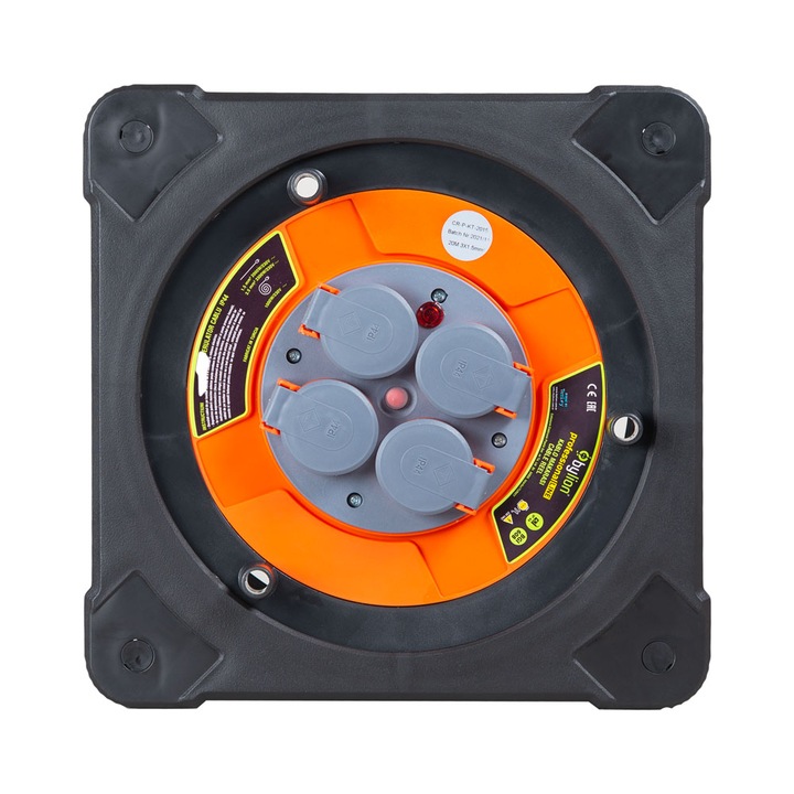 Derulator caseta 4 prize 20m 3X1.5 IP44, Emfanorm - eMAG.ro