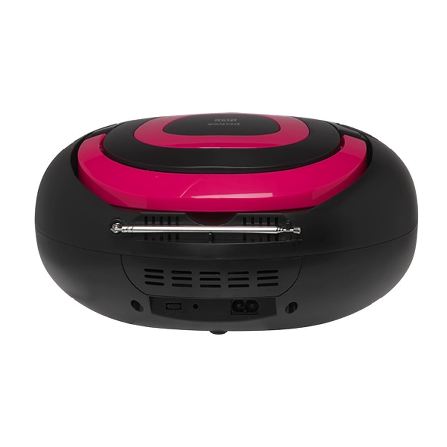 Portabil CD player cu radio FM si lumina LED roz cu functie usb ...
