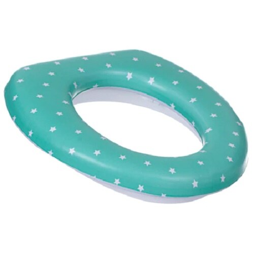 Suport colac WC pentru copii, verde cu stelute - eMAG.ro