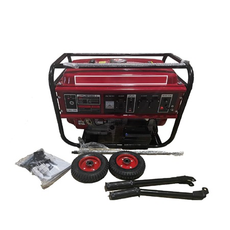 Generator Electric pe Benzina cu Pornire Automata si Roti de Transport ...