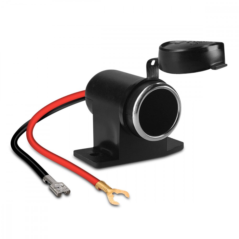Priza pentru bricheta auto Navaris, 12V, Stecher impermeabil, Negru ...