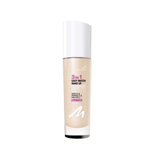 Фон дьо тен 3 в 1 Manhattan Cosmetics Easy Match № 30 30мл Emag Bg