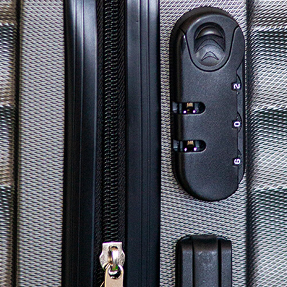 Troller cabina avion, BeComfort, L01-G-55, ABS, Rulant, 55 cm, Gri ...